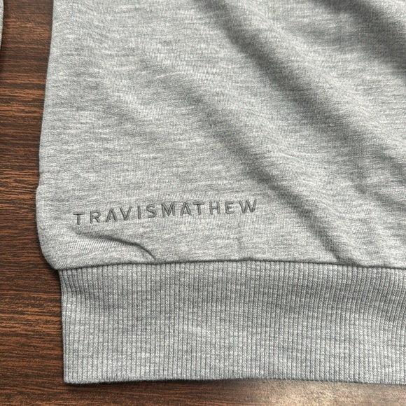 Travis Mathew | Sweaters | Nwt Travis Mathew Amenities Crew Light Grey ...